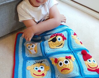 Unique crochet emoji related items | Etsy