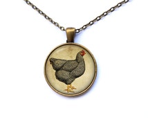 Unique chicken necklace related items | Etsy