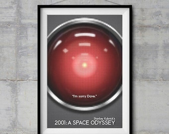Hello Dave 2001: A Space Odyssey Art Print 11x14