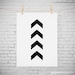 One Direction Arrows Art Print by PaperOrePlastic on Etsy