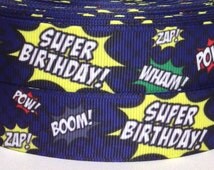 Popular items for superhero ribbon on Etsy