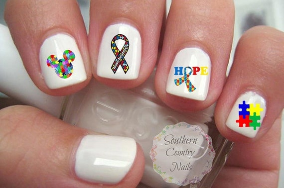 Autism Awareness Set 3 Nail Art Decals