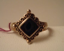 Popular items for vintage onyx ring on Etsy