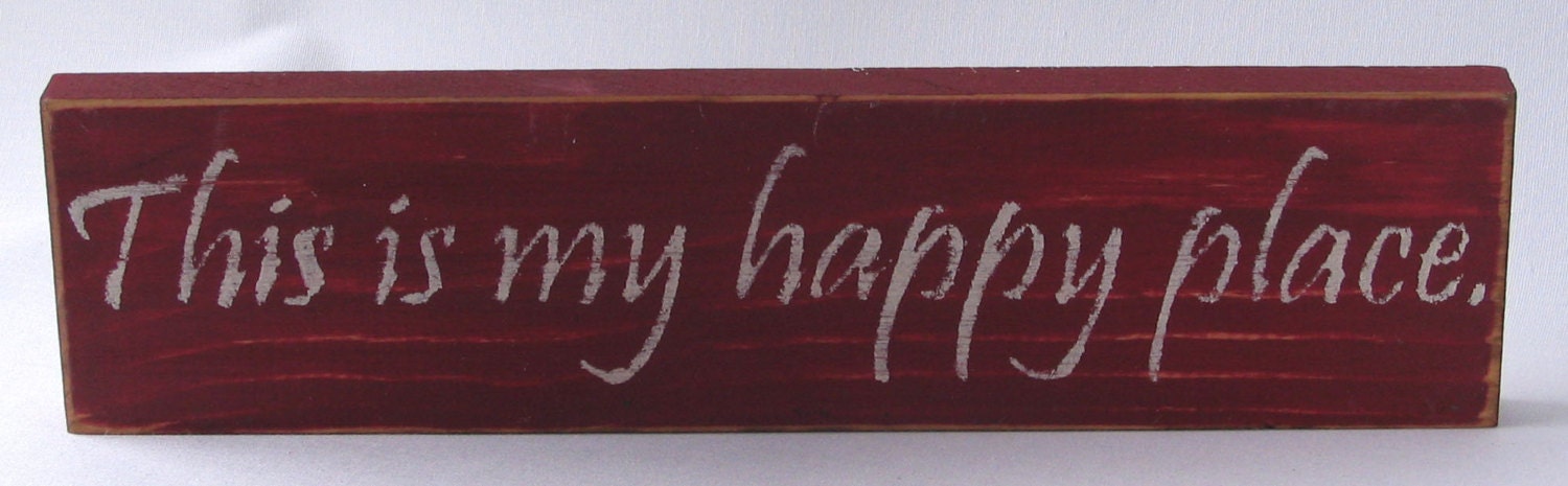This Is My Happy Place Wooden Sign