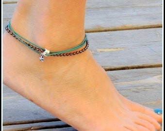 Ankle leg bracelet | Etsy