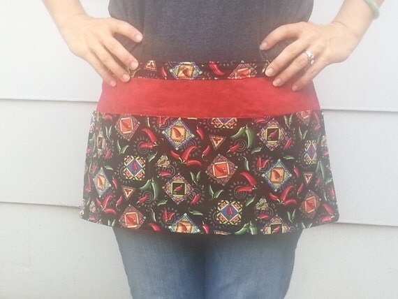 Items similar to 3 Pocket Server Apron - Gardening Apron - Vendor Apron ...