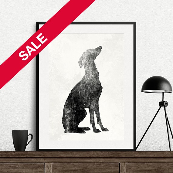 Items similar to Italian Greyhound - Greyhound Poster, Dog, Minimal ...