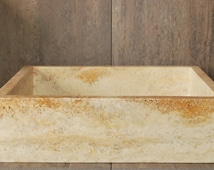 Popular items for stone vessel sink on Etsy