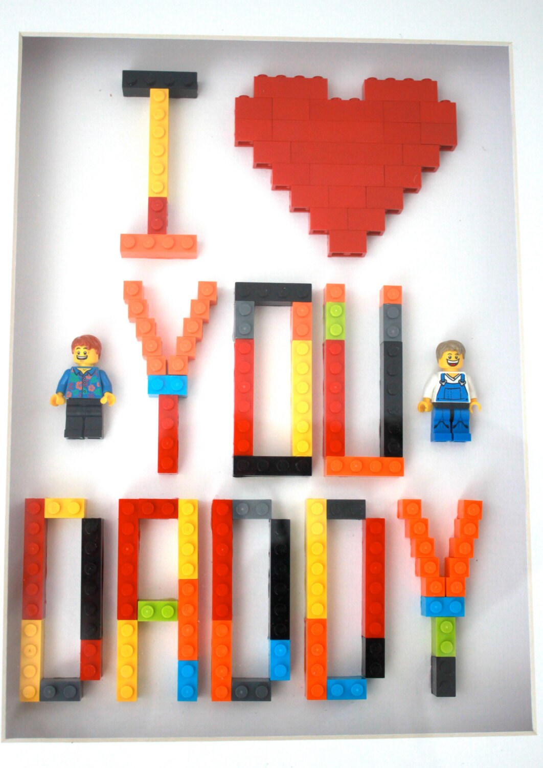 Perfect for Fathers Day....Personalised Lego Gift for Dad