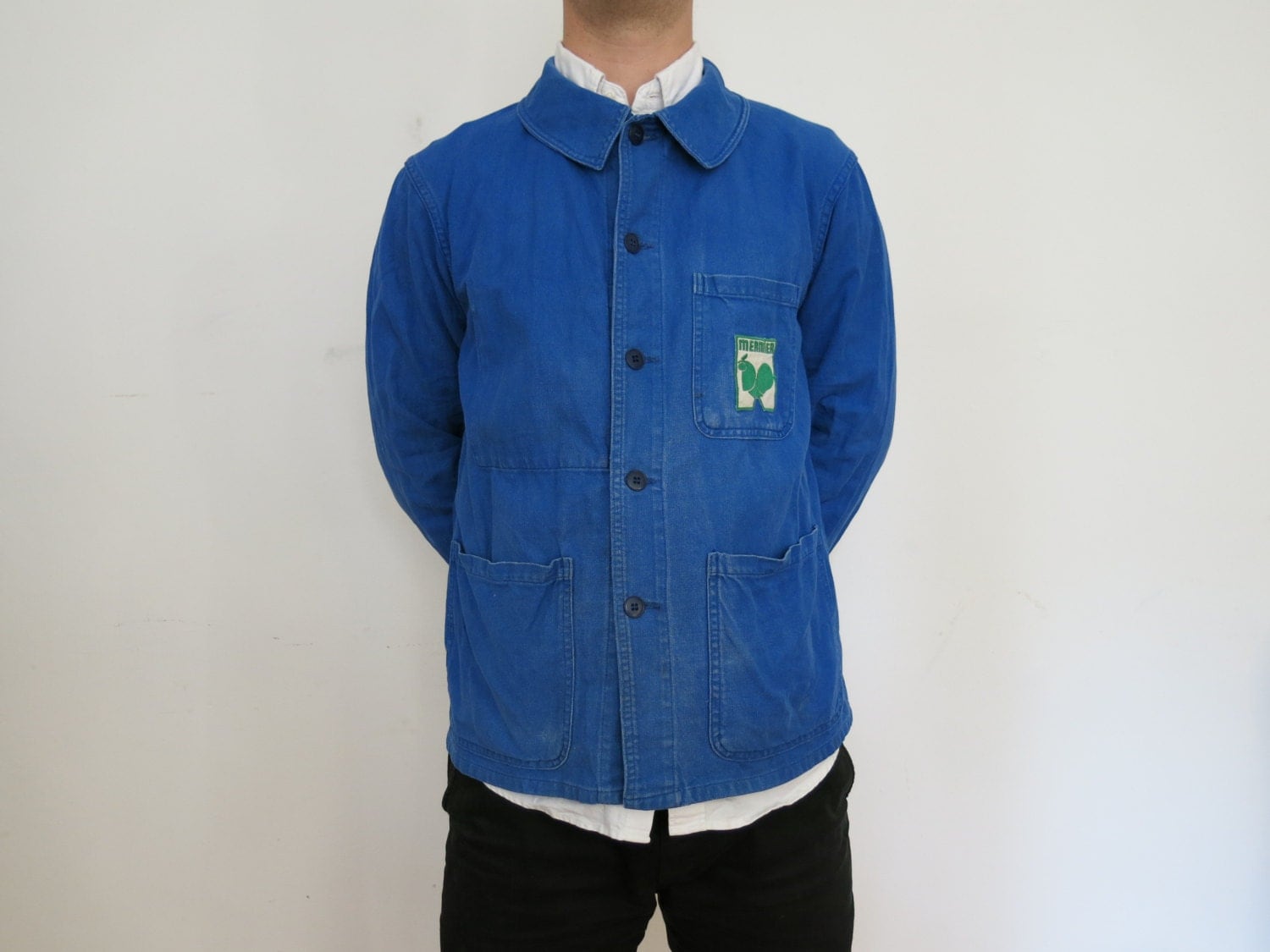 French work jacket chest 36″ – 38″ bleu de travail chore artisan ...