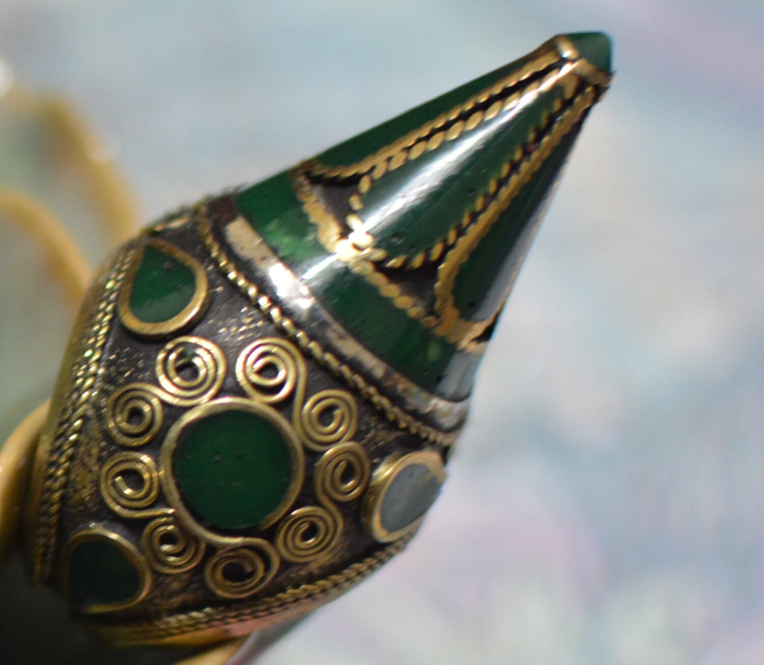Large Vintage Conical Ring from Afghanistan,bunjara ring,Antique Ring ...