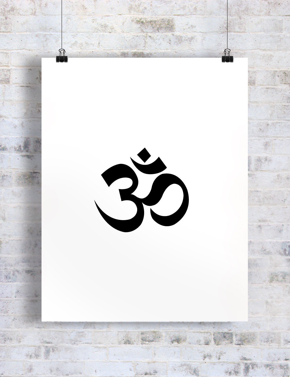 Wall Art Print Ohm Symbol Instant Download By by dailydosage