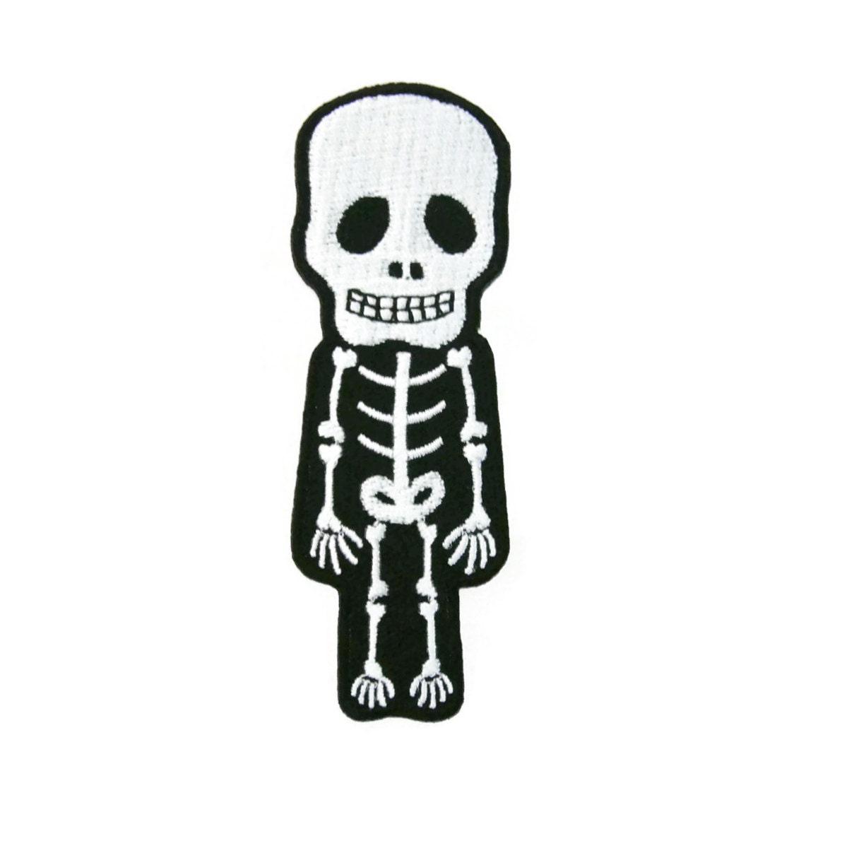 Skeleton Embroidered Applique Iron on Patch by DIYMINT on Etsy
