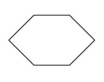 Elongated hexagon | Etsy