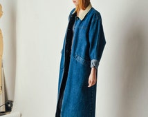 Popular items for denim duster on Etsy