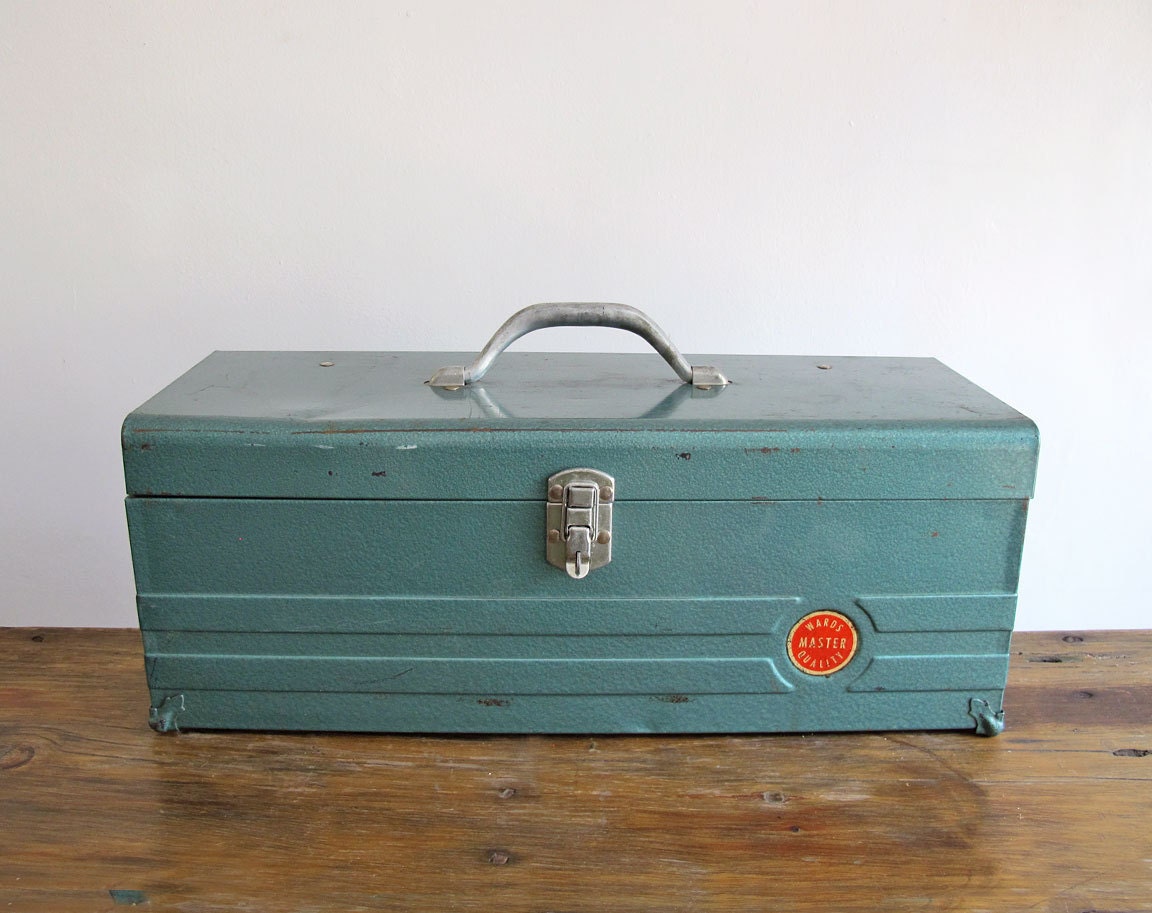 Vintage Toolbox by Wards Master Quality Teal Metal Industrial – Haute Juice