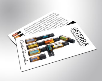 Items similar to Essential Oil Sample Cards | DoTERRA Essential Oils ...