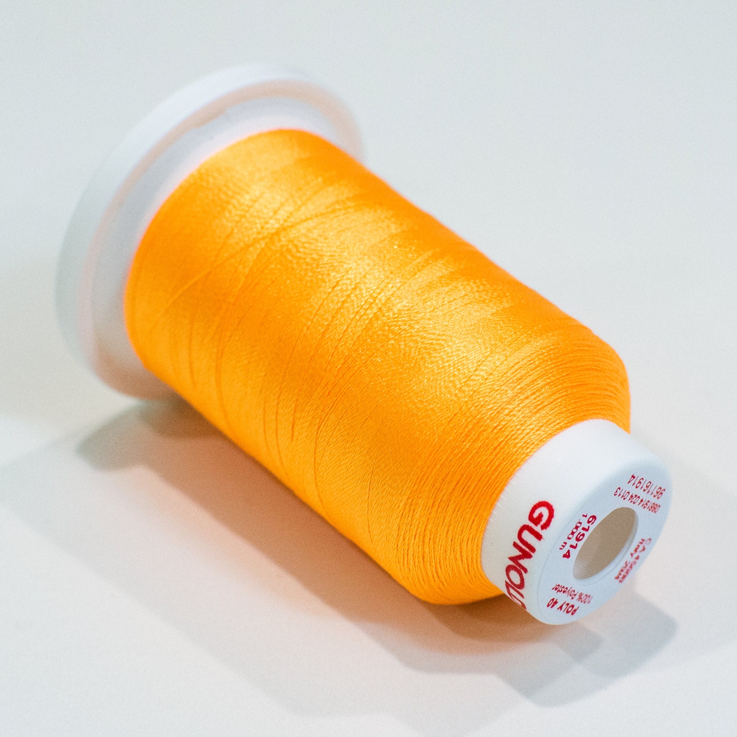 Polyester 40 Machine Embroidery Thread -- 61914 Light Orange Neon ...