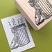 Smelly Trash Can Wood Mounted Rubber Stamp 3255 by 100ProofPress