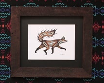 Popular items for native american fox on Etsy