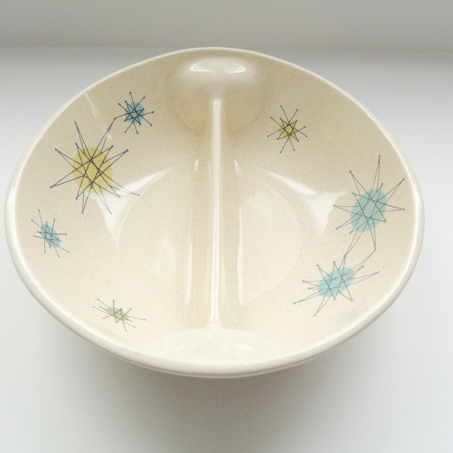 Franciscan’s Starburst Divided Serving Bowl Mid Century Modern Sputnik ...