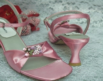 Pink bridal shoes | Etsy