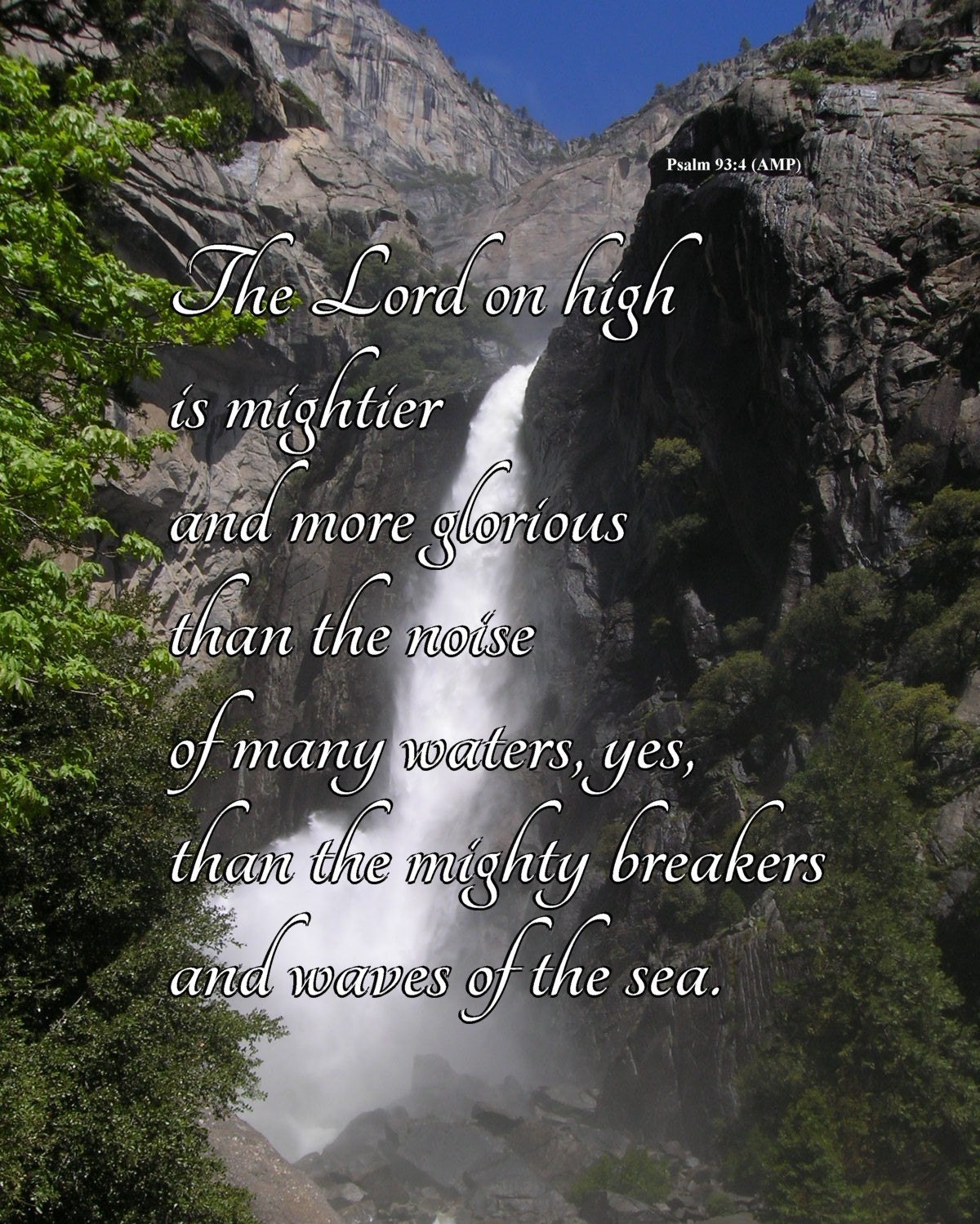 The Lord is mighty Scripture Art choose a size photo