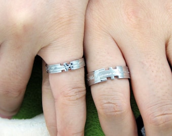 Unique couple lover ring related items | Etsy