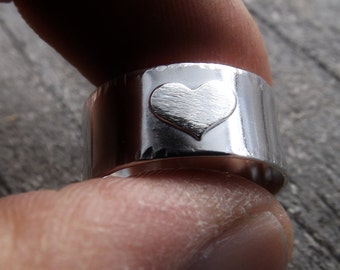 Carved Square Moden Design Thumb Ring by FULLMOONJEWELLERY on Etsy