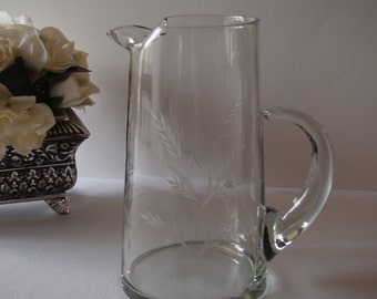 Cut crystal pitcher | Etsy