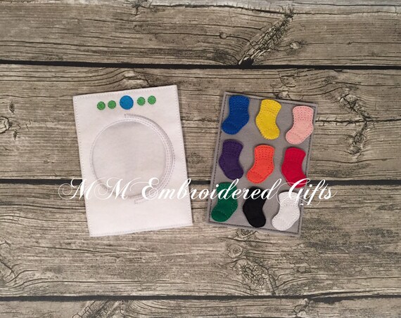 Washing Machine Matching Game by MMEmbroideredGifts on Etsy