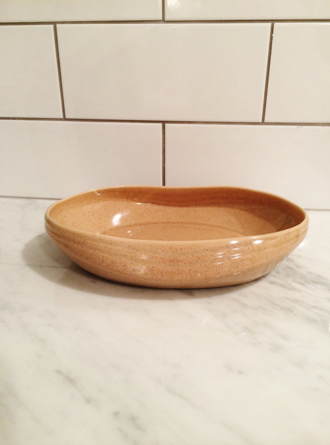 Bauer Pottery Bowl , Vintage Bauer Pottery, California Bauer , Speckled ...