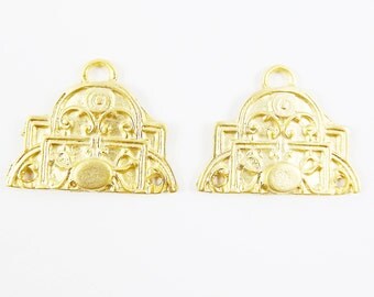 4 Triangle Multi Three Strand Link Connector Matte Silver