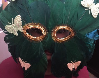 Peacock mask | Etsy
