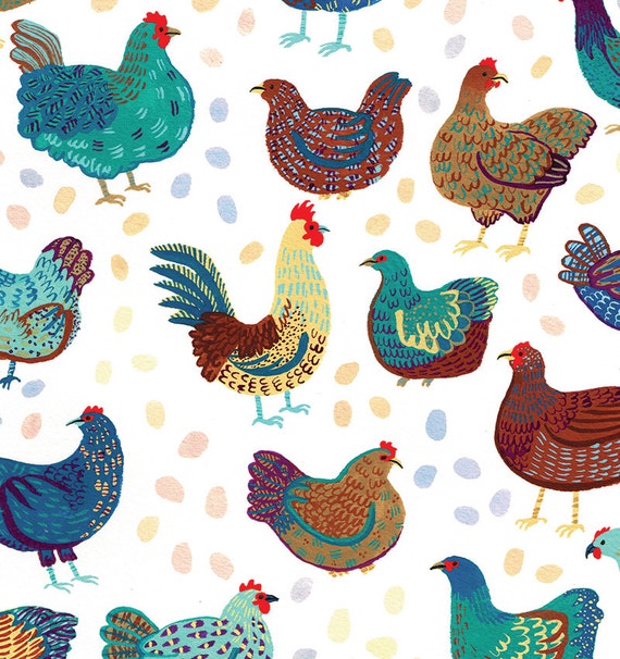 Chicken Crew Print