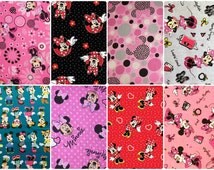 Popular items for minnie mouse fabric on Etsy