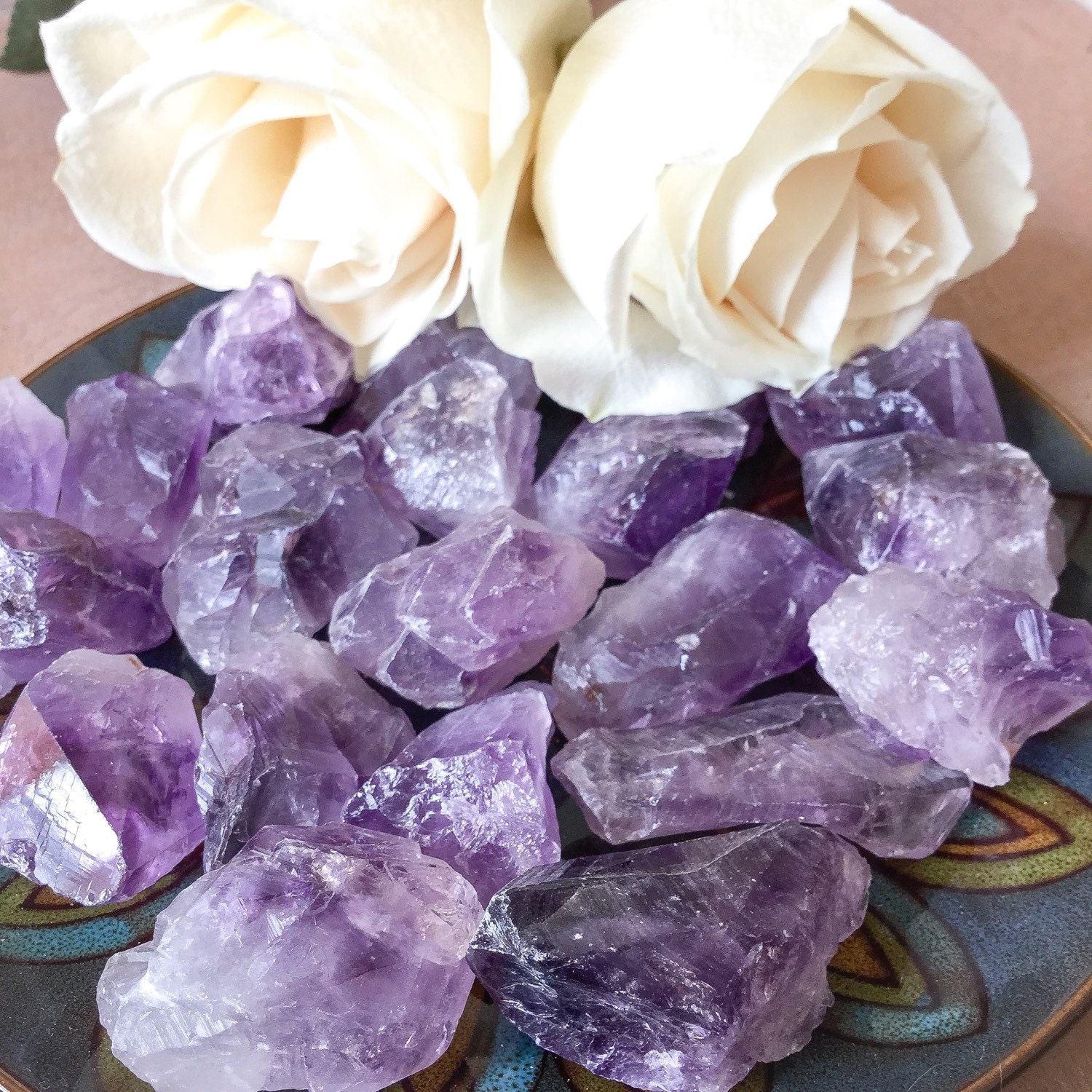 Raw AMETHYST Large Grade A Natural Rough Purple Quartz