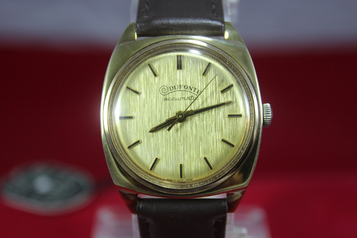 Vintage DUFONTE Accumatic by Lucien Piccard 17j Swiss mov hand-winding ...