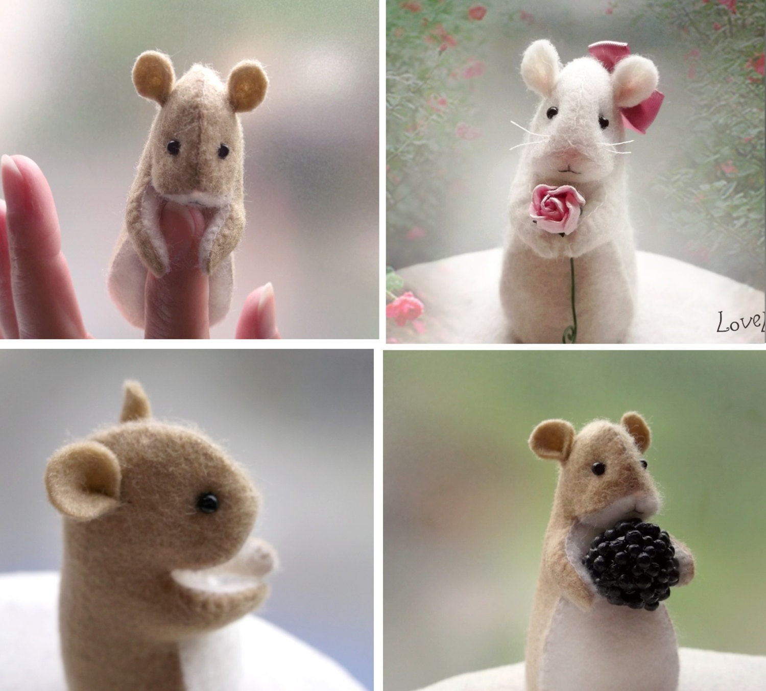 Pattern and Tutorial LoveLingZ Hamster felt sewing pattern
