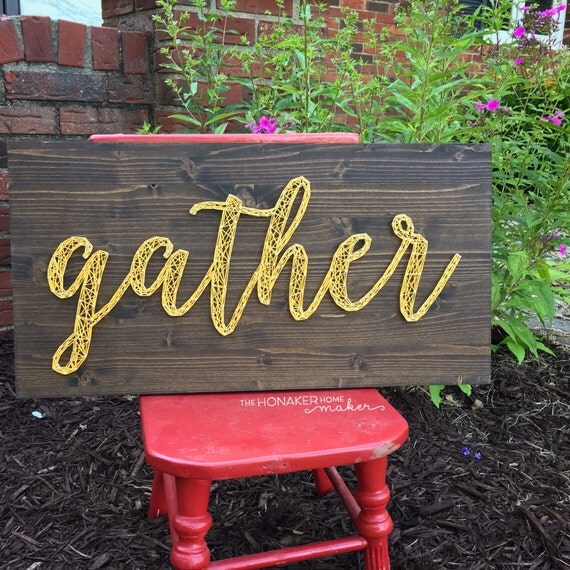 MADE TO ORDER Gather String Art Board