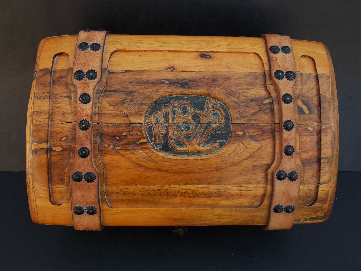 Vintage Heirloom Pirate Treasure Chest Jewelry Keepsake Box Heavy ...