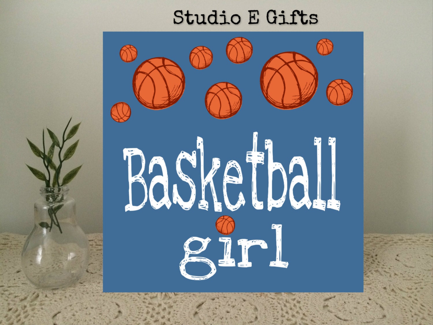 BASKETBALL GIRL POSTER Unframed Print by StudioEGifts on Etsy