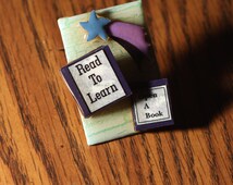Popular items for book pin on Etsy