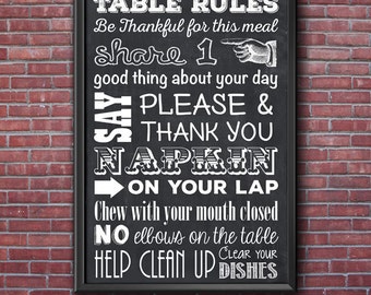 Lunchroom Rules Cafeteria Custom School by ConfettiGraphics