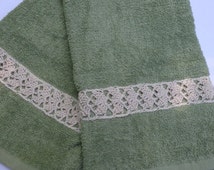 Popular items for lace towels on Etsy