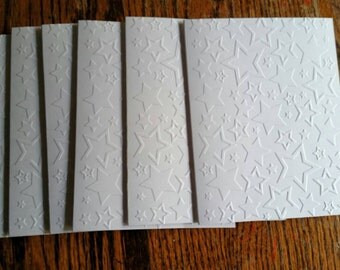 White embossed cards | Etsy