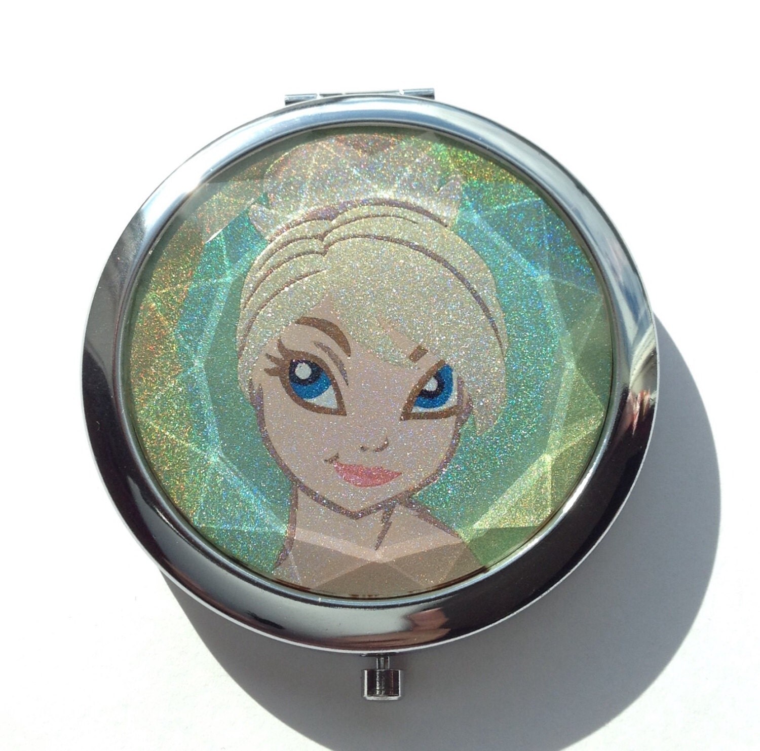 Tinkerbell Compact Mirror Pocket Mirror By Madebyverosa On Etsy