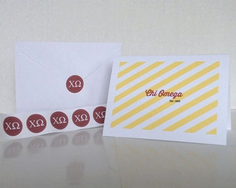 Chi omega stickers | Etsy