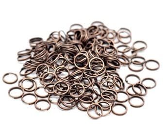 Copper split rings | Etsy