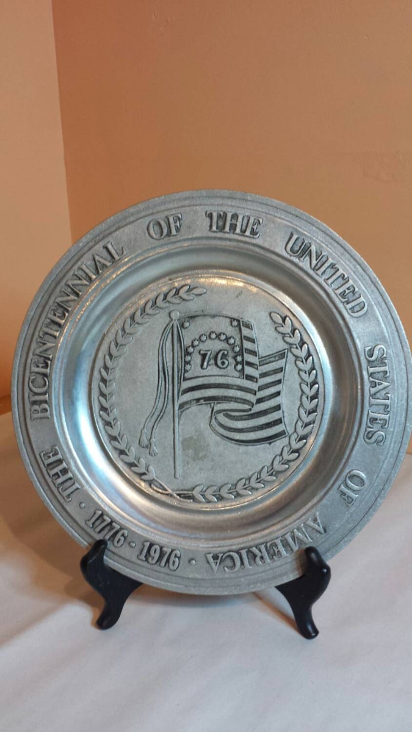 Bicentennial Commemorative Plate by York Metals